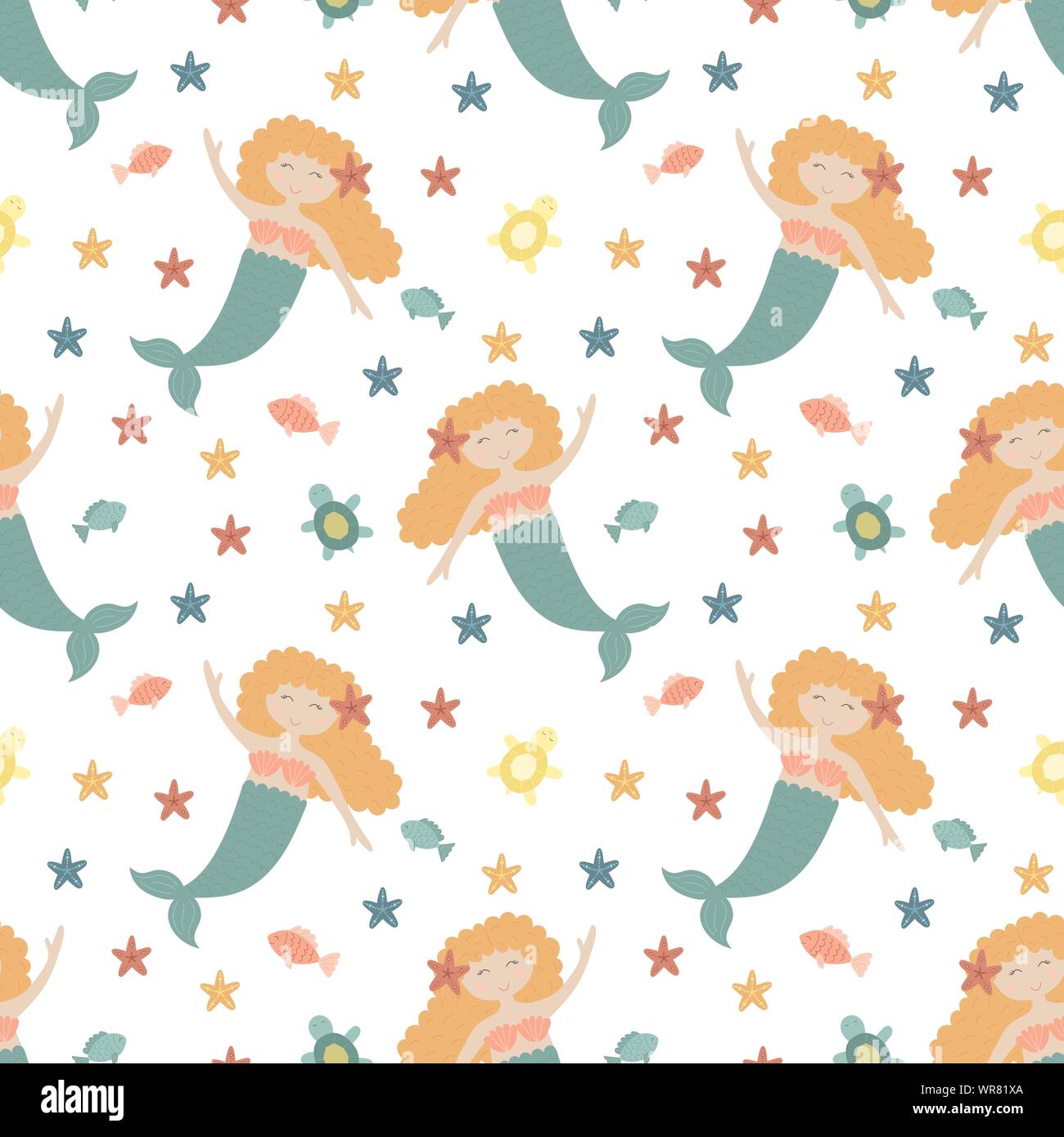 Mermaid with green blue tail hi-res stock photography and images - Alamy