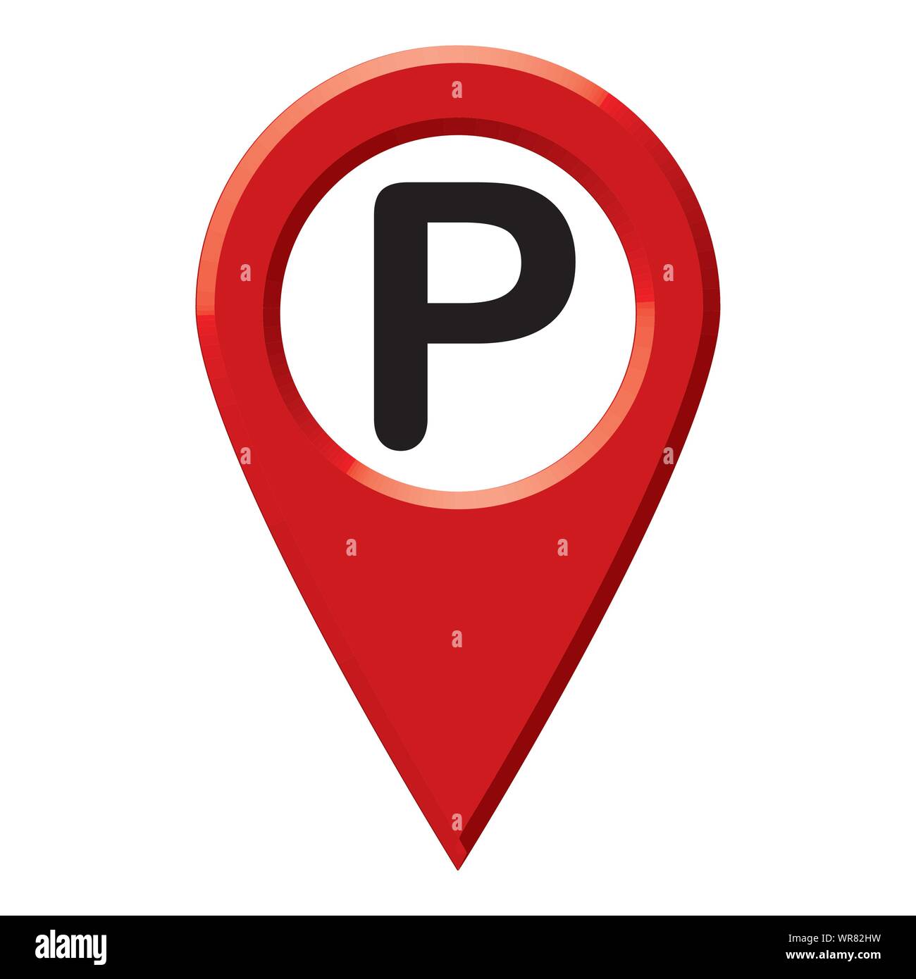 map pointer red Stock Vector Image & Art - Alamy