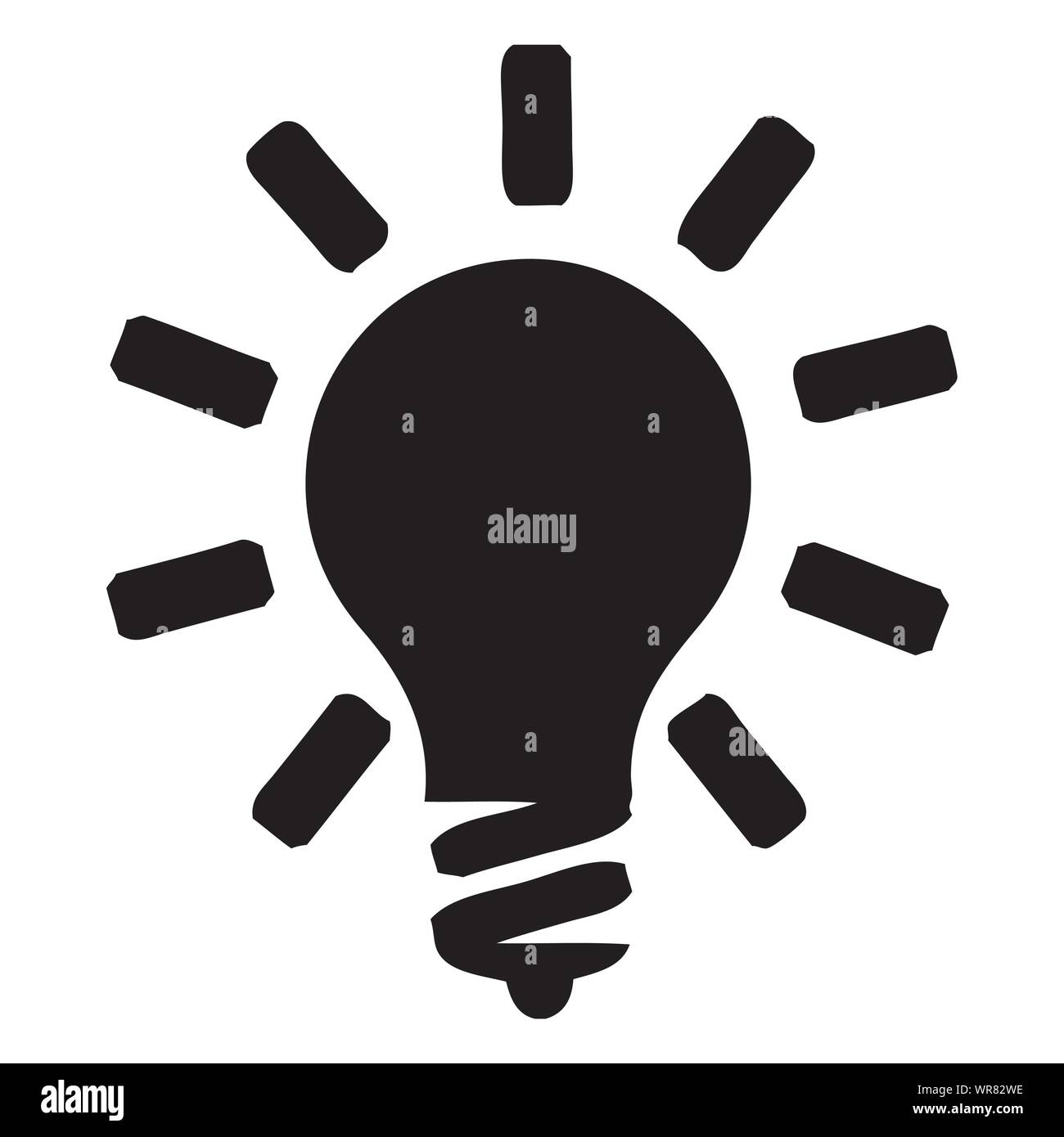 incandescent light bulb Stock Vector Image & Art - Alamy