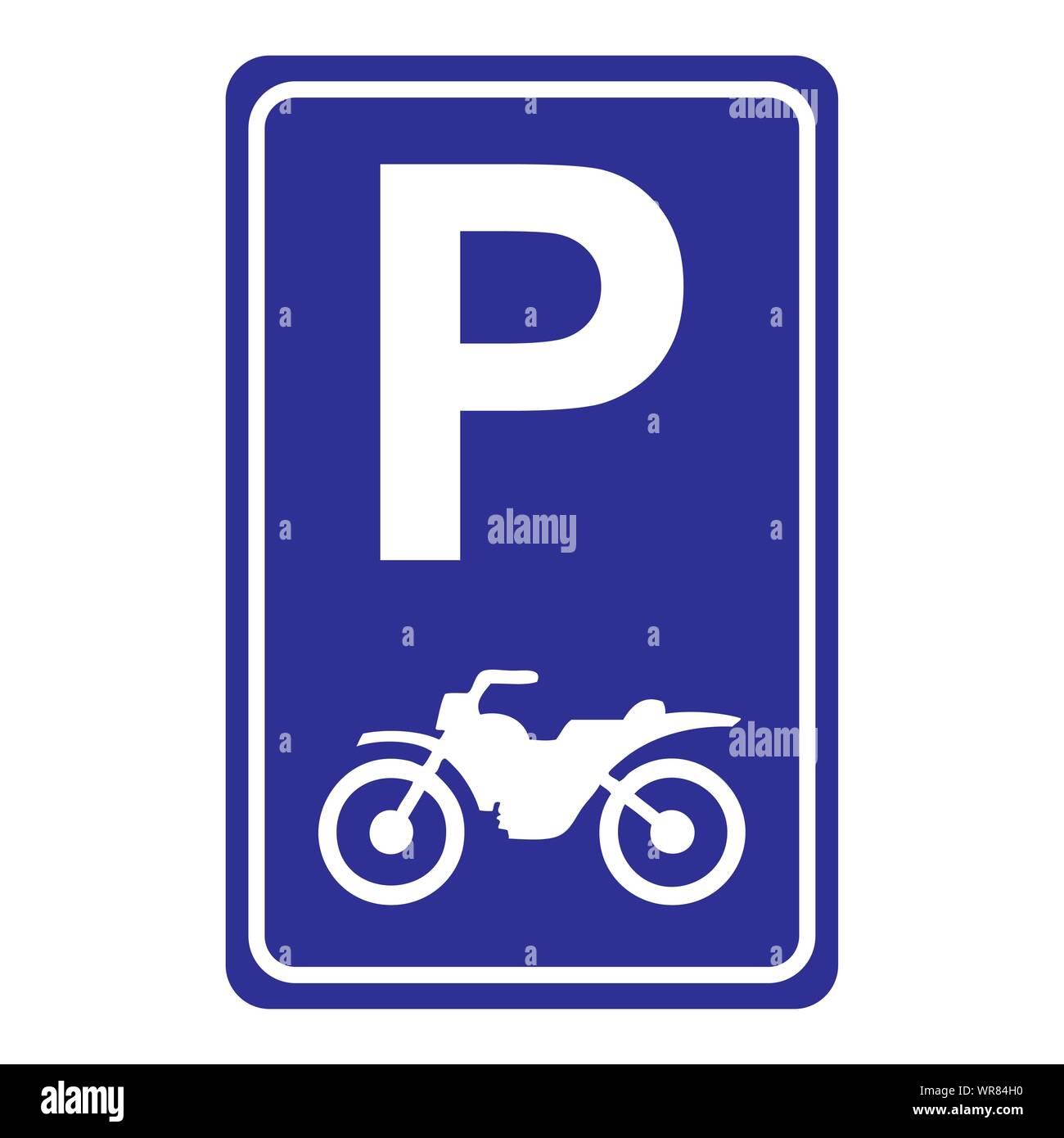 motorcycle parking sign Stock Vector Image & Art - Alamy