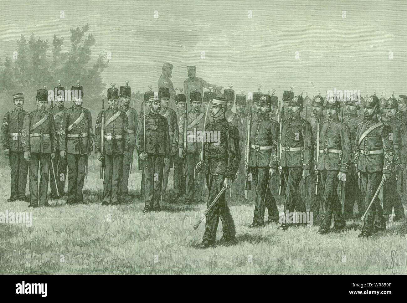 The Royal visit to Edinburgh: Scottish Engineer Volunteers. Scotland ...