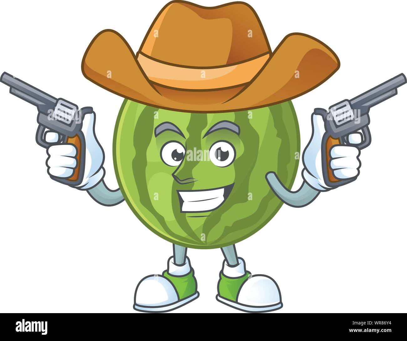 Watermelon hat white Stock Vector Images - Alamy