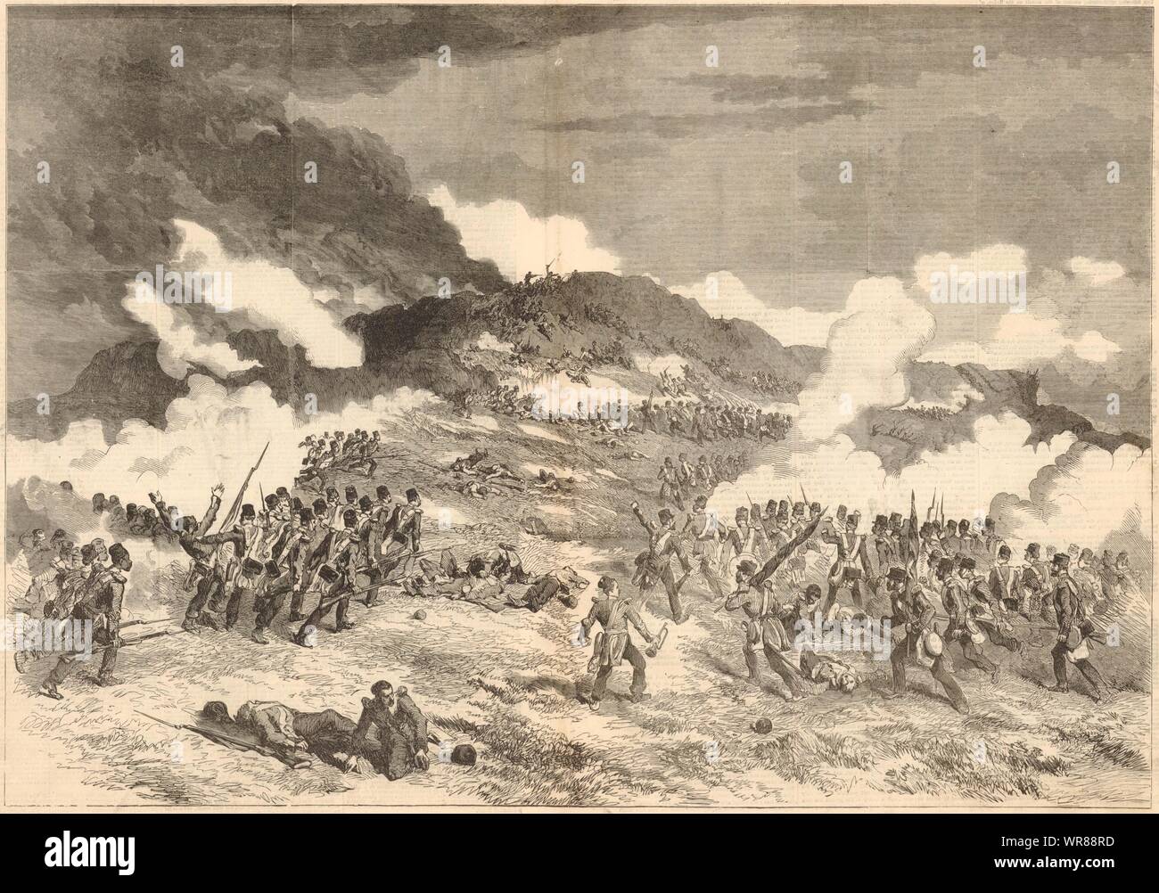 Storming of The Redan. Sevastopol. Crimean War 1855 antique ILN full ...