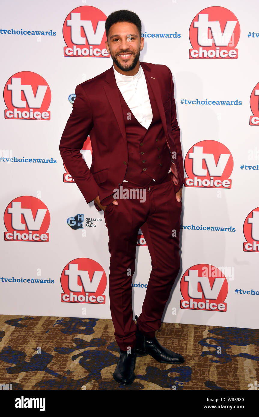 Jay Kontzle attending the TV Choice Awards held at the Hilton Hotel ...