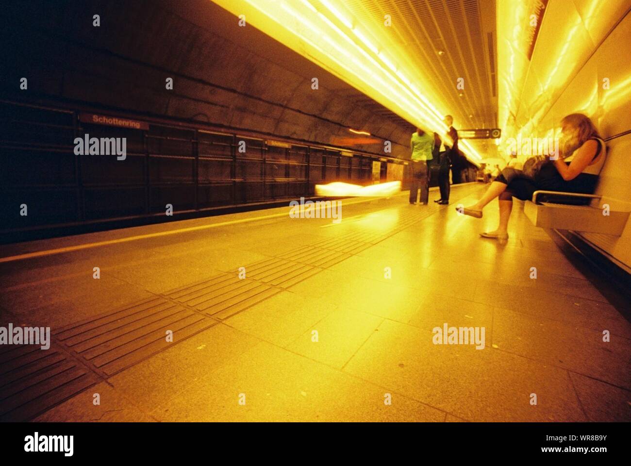 People Waiting Subway On Stock Photos & People Waiting Subway On Stock ...