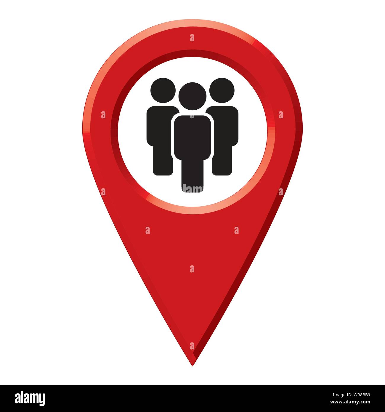 map pointer people Stock Vector Image & Art - Alamy