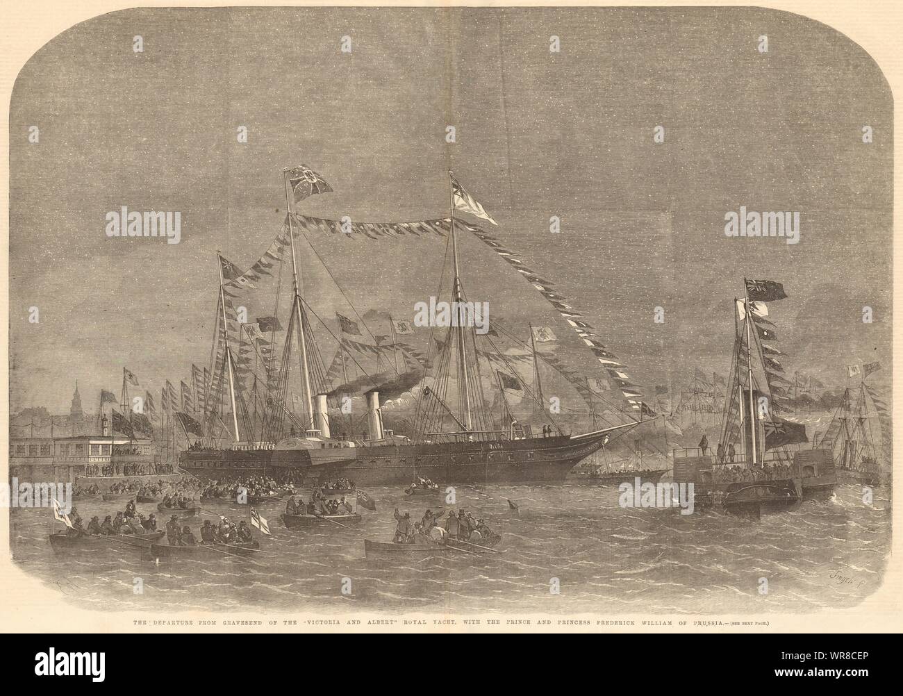 Victoria & Albert Royal Yacht Gravesend Prince/ss Frederick William ...