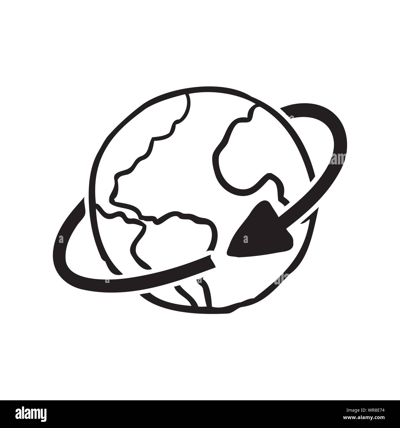 Network background concept earth Stock Vector Images - Alamy