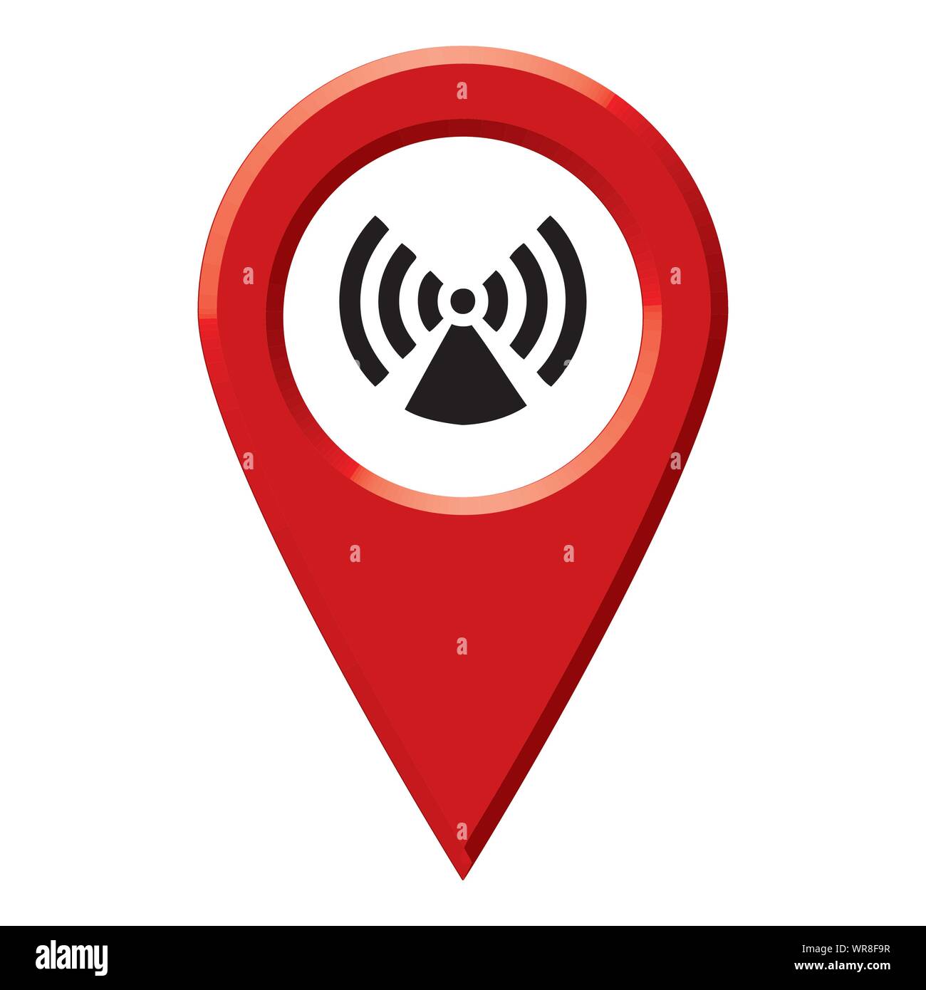 map pointer red Stock Vector Image & Art - Alamy
