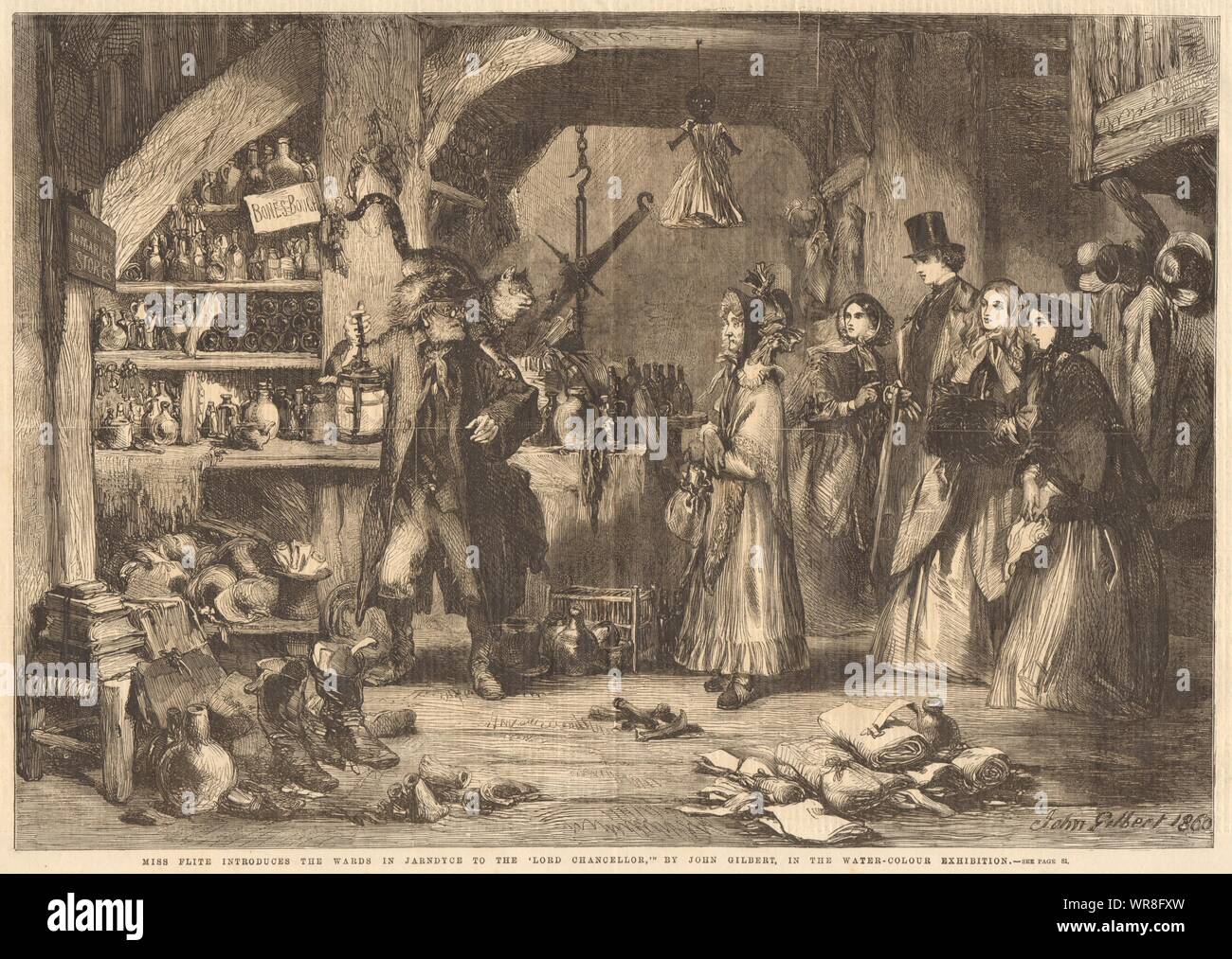 Miss Flite introduces the wards in Jarndyce to the Lord Chancellor ...