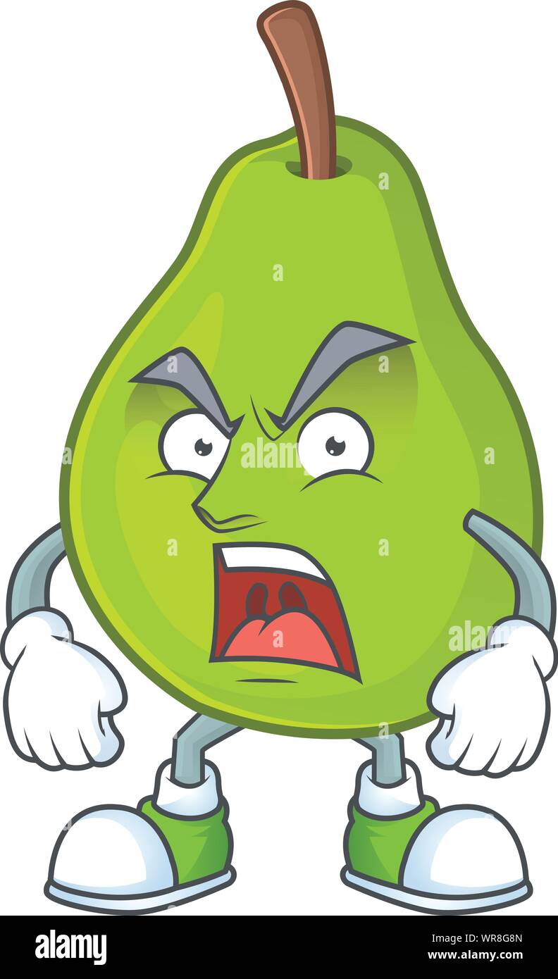 Angry guava fruit ripe mascot cartoon style Stock Vector Image & Art ...