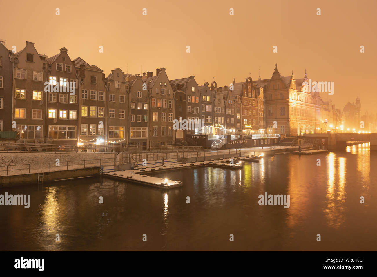 Gdansk bridge night hi-res stock photography and images - Alamy