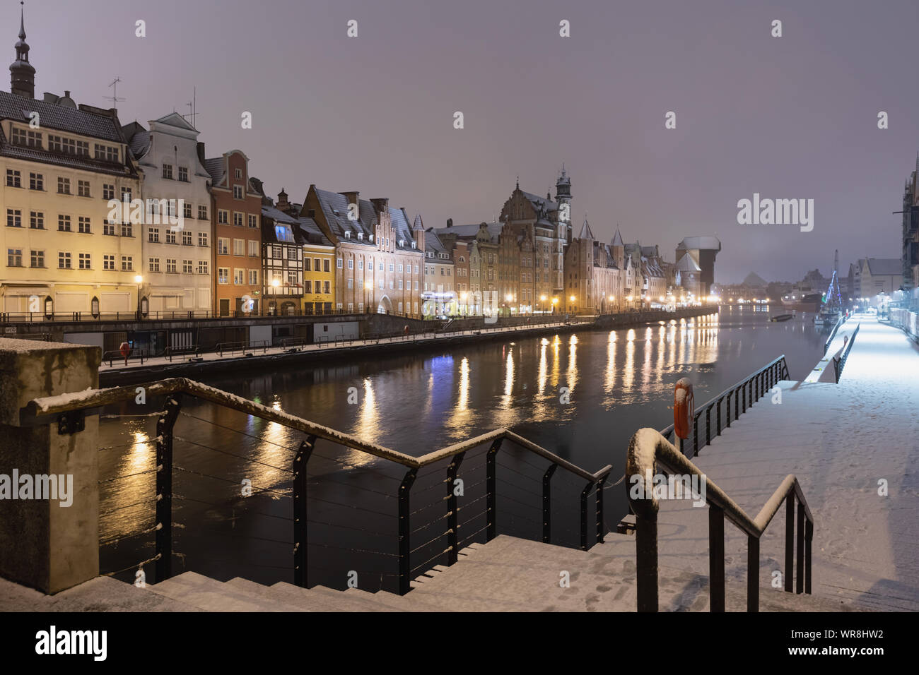 Gdansk bridge night hi-res stock photography and images - Alamy