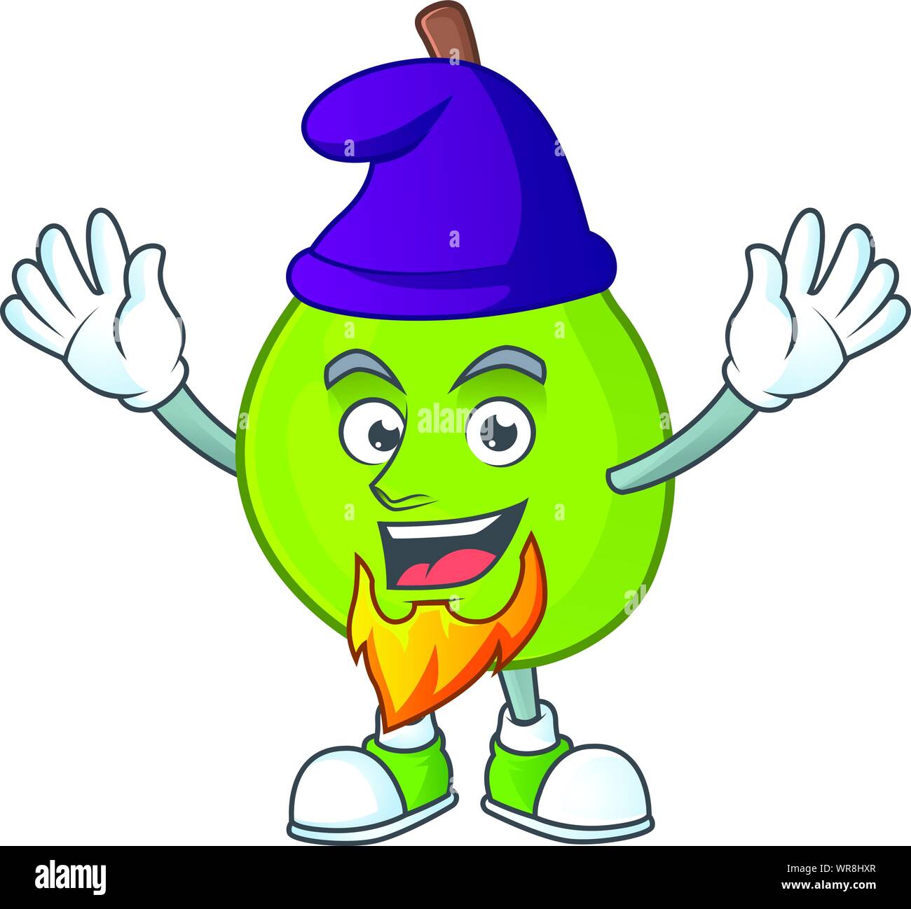 Elf cartoon guava mascot on white background Stock Vector Image & Art ...