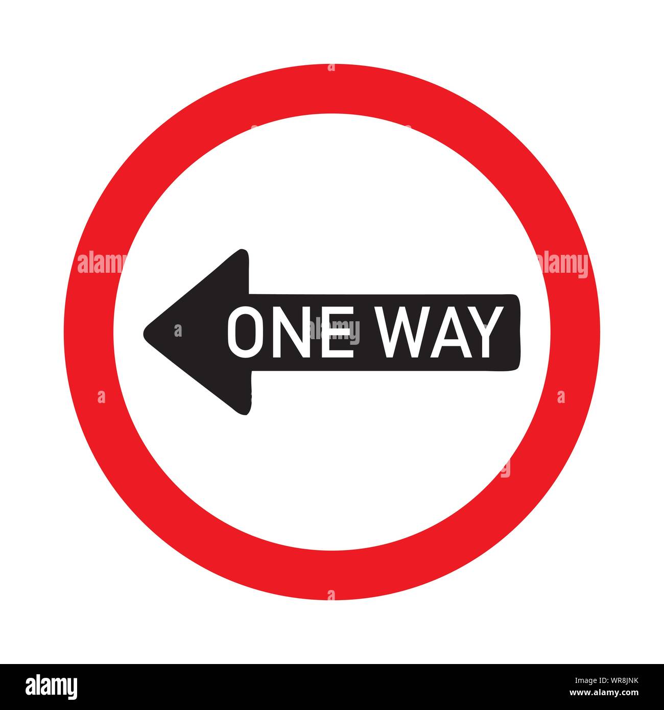 one way sign Stock Vector Image & Art - Alamy