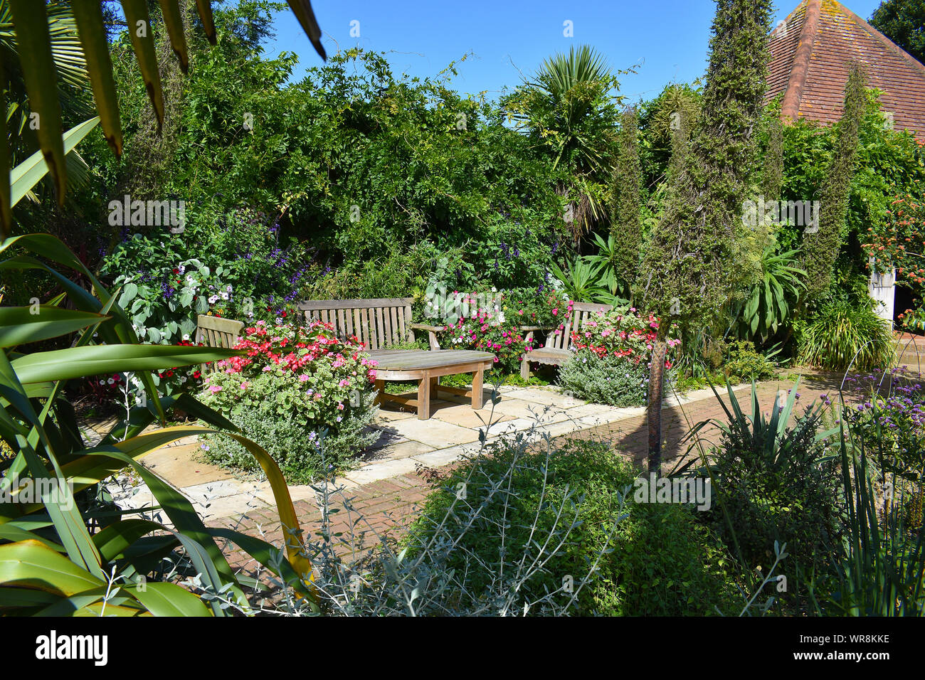 The old rectory garden Norfolk Stock Photo - Alamy