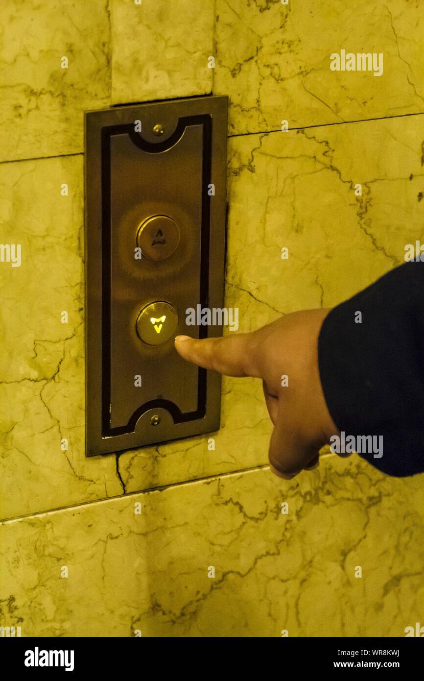 Finger pushing hi-res stock photography and images - Alamy