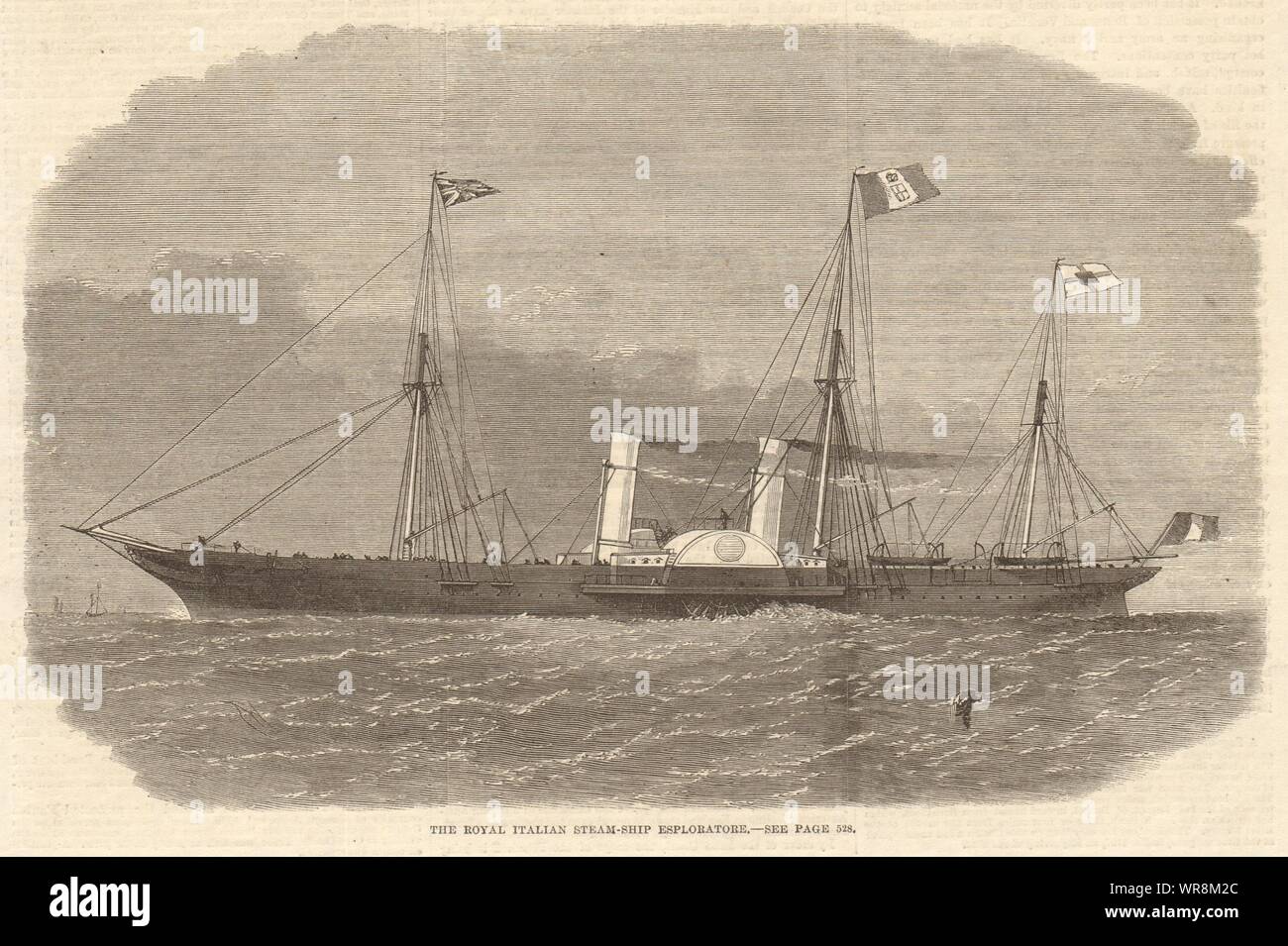 Steam ship 19th century italy hi-res stock photography and images - Alamy