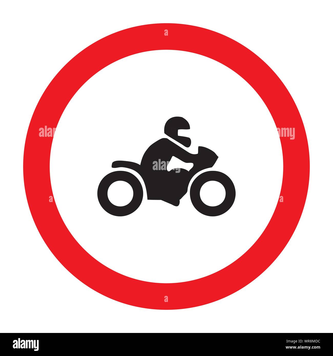 Moto prohibited Stock Vector Images - Alamy