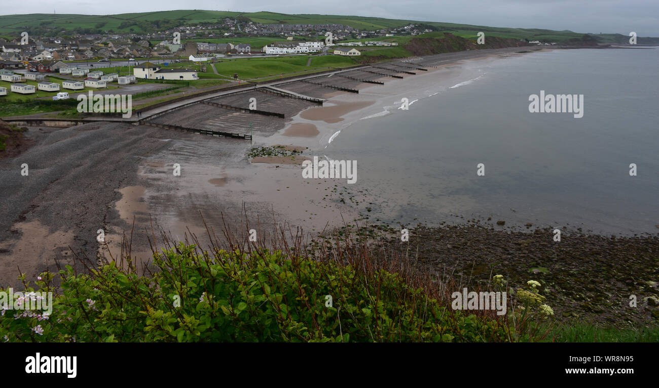 St Bees shoreline and beach in West Cumbria England Stock Photo - Alamy