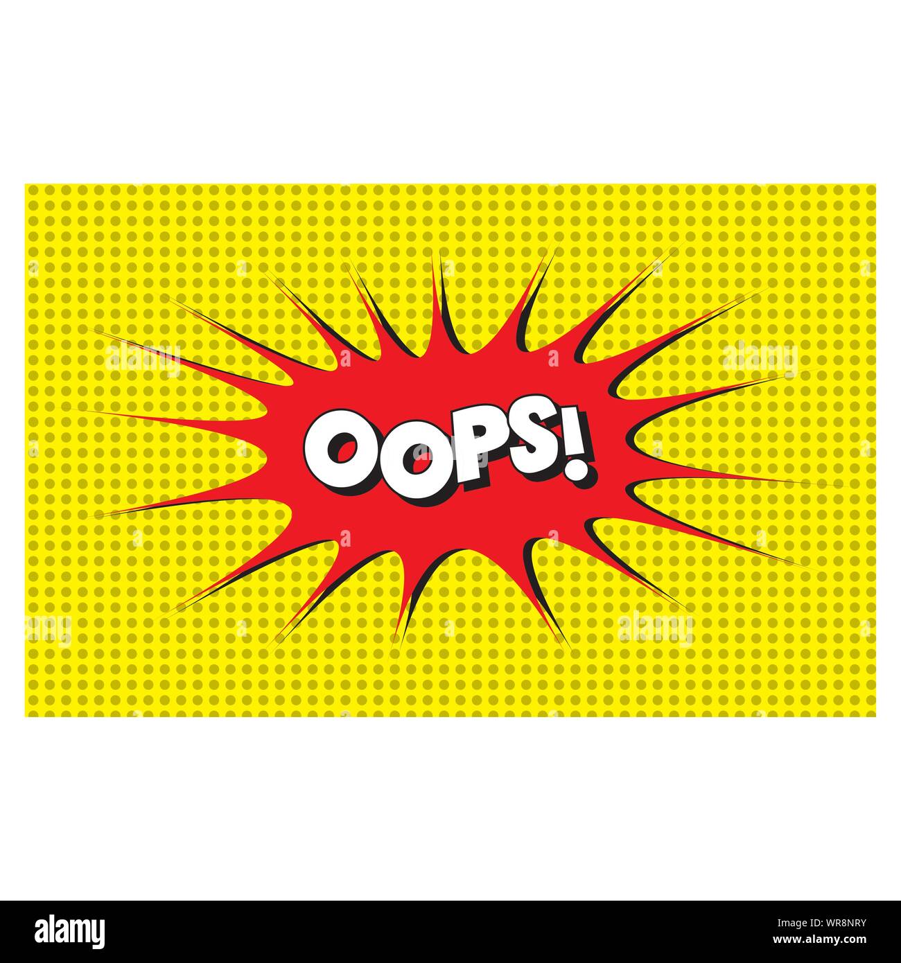 Oops burst Cut Out Stock Images & Pictures - Alamy