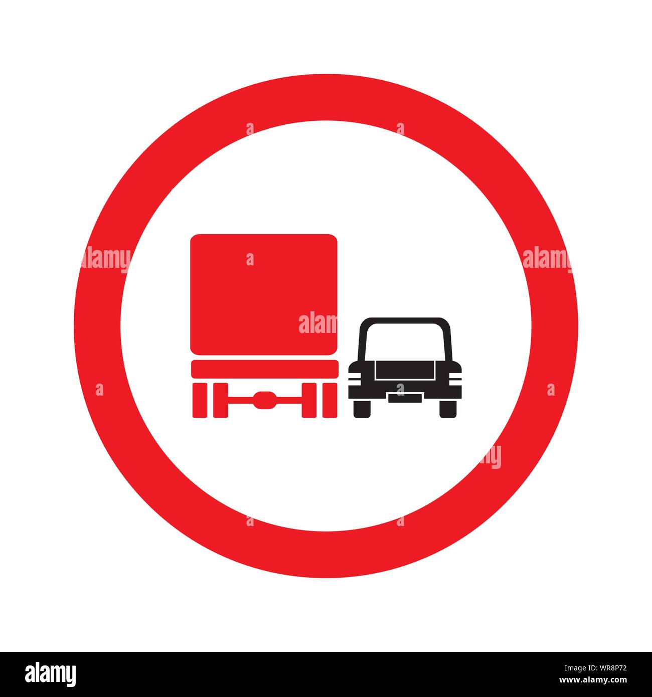 Overtake sign Stock Vector Images - Alamy