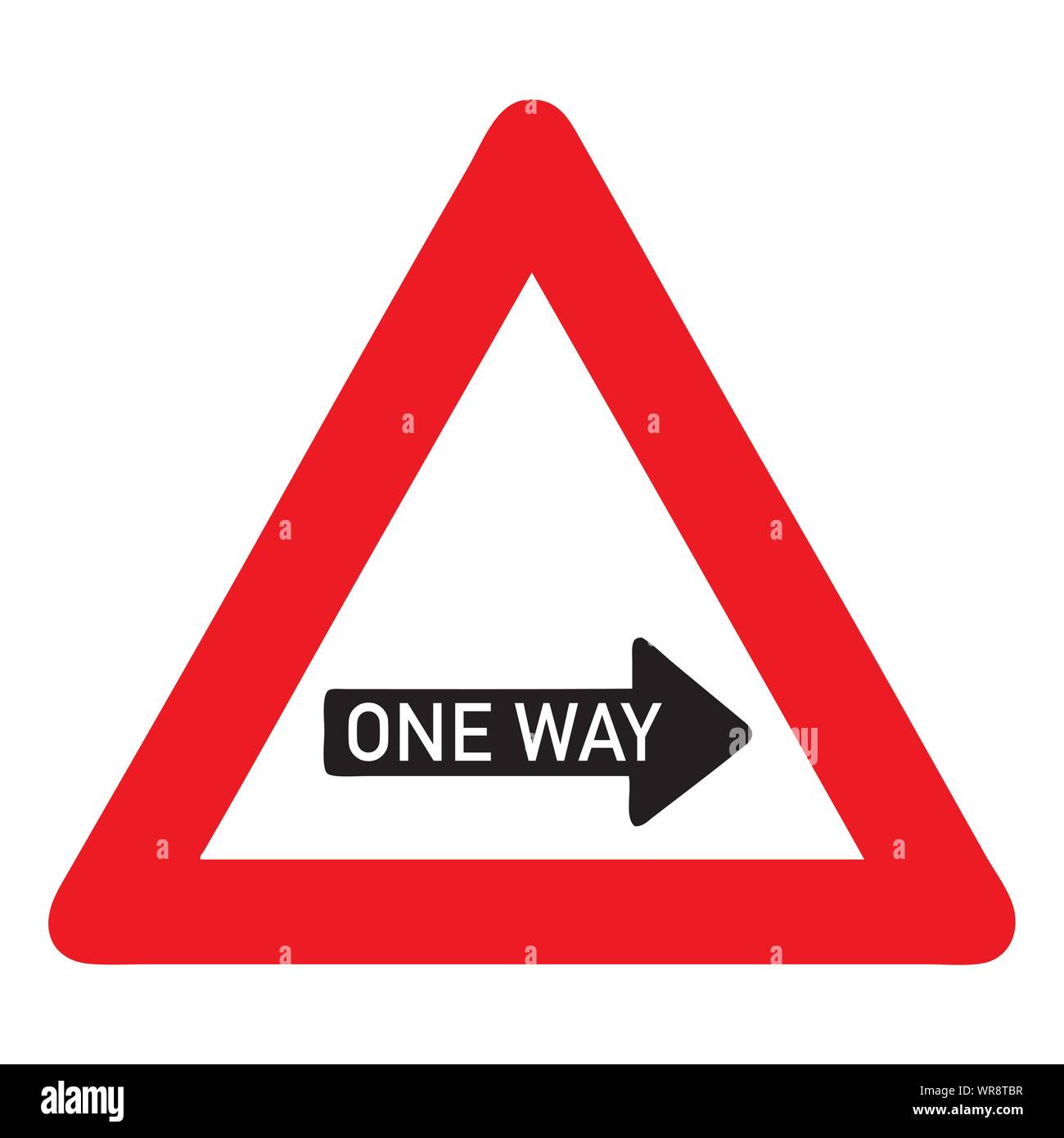 one way sign Stock Vector Image & Art - Alamy