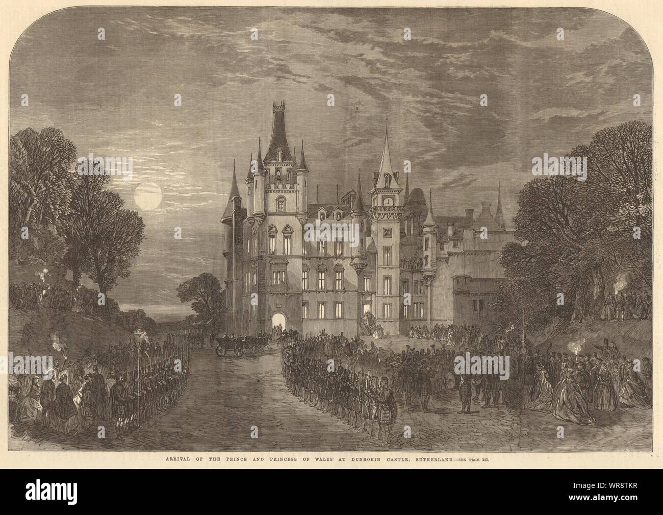 Prince & Princess of Wales arrival at Dunrobin Castle, Sutherland ...