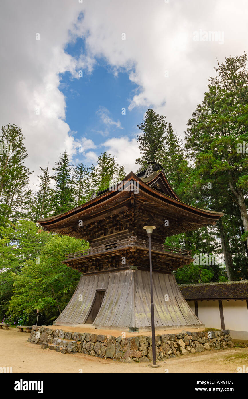 Ancient bell tower structure at Kongobuji Temple Stock Photo - Alamy