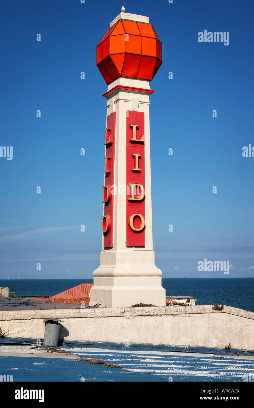 Lido sign in Margate Kent UK Stock Photo - Alamy