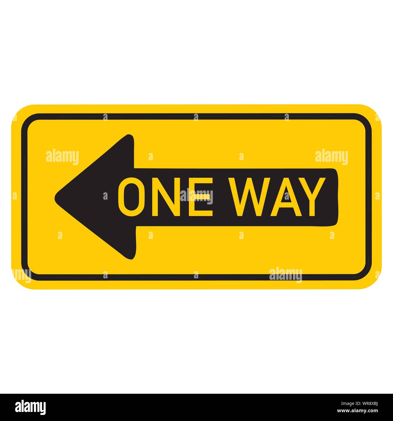 one way sign Stock Vector Image & Art - Alamy