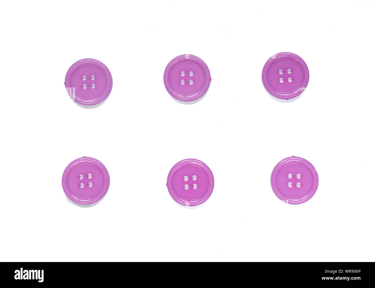 Various purple sewing buttons isolated on white background Stock Photo ...