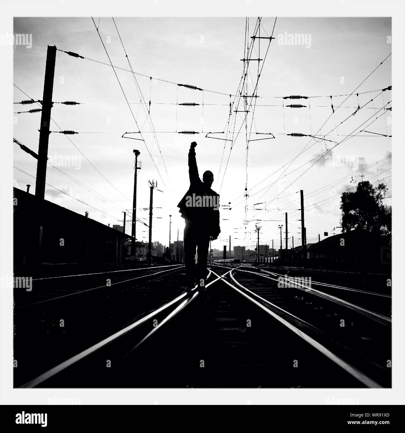 Tracks man hi-res stock photography and images - Alamy