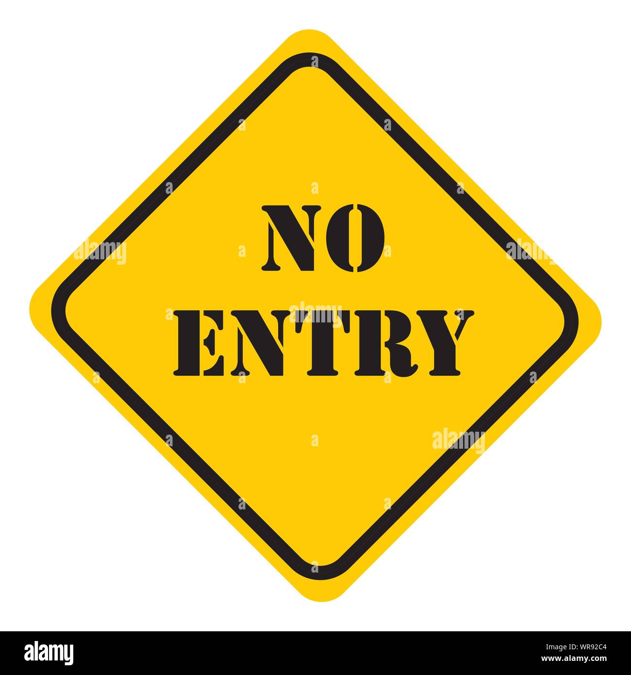 Close up of no entry sign Stock Vector Images - Alamy