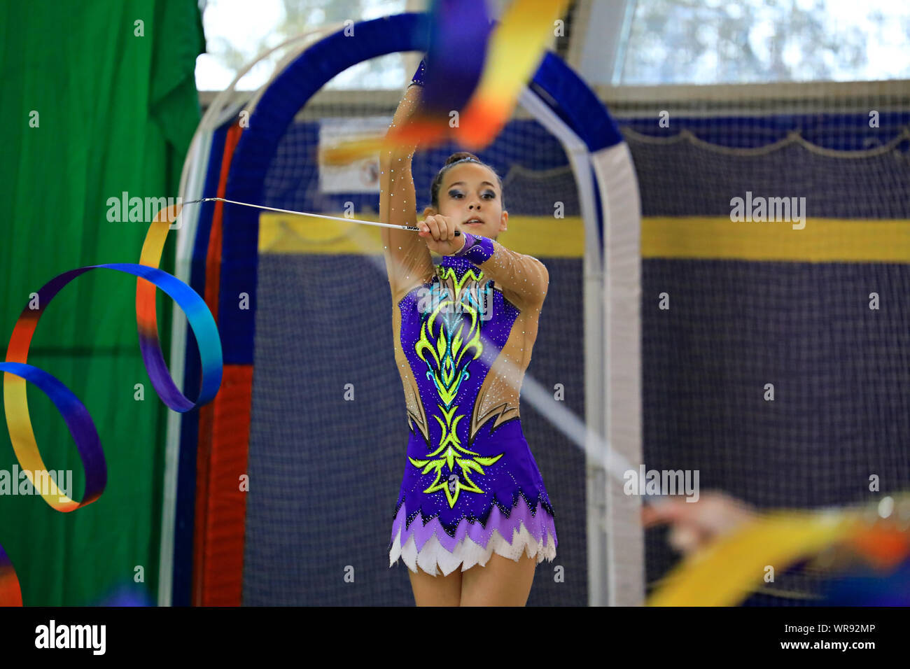 Moscow / Russia -09/08/2019 - Moscow Grace Regional competition: Girl ...