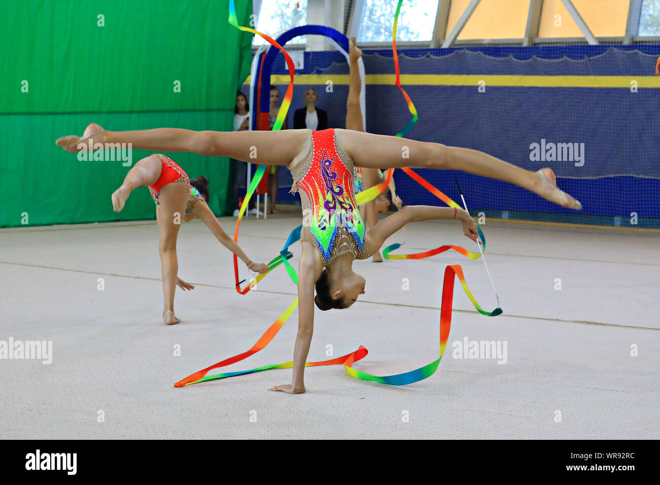 Moscow / Russia -09/08/2019 - Moscow Grace Regional competition: Girl ...