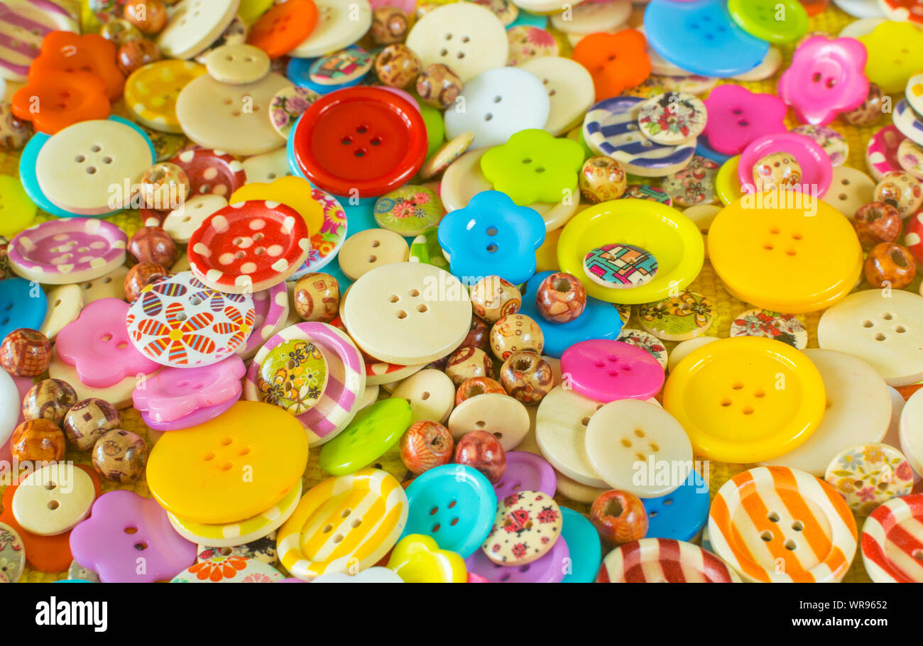 Various sewing buttons .Full frame photography Stock Photo - Alamy
