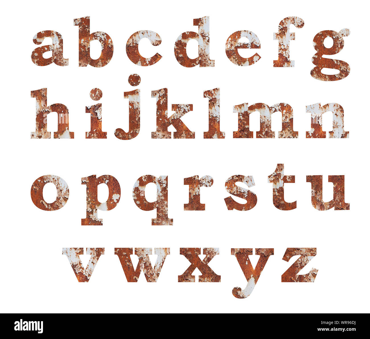 Old rusty letters hi-res stock photography and images - Alamy
