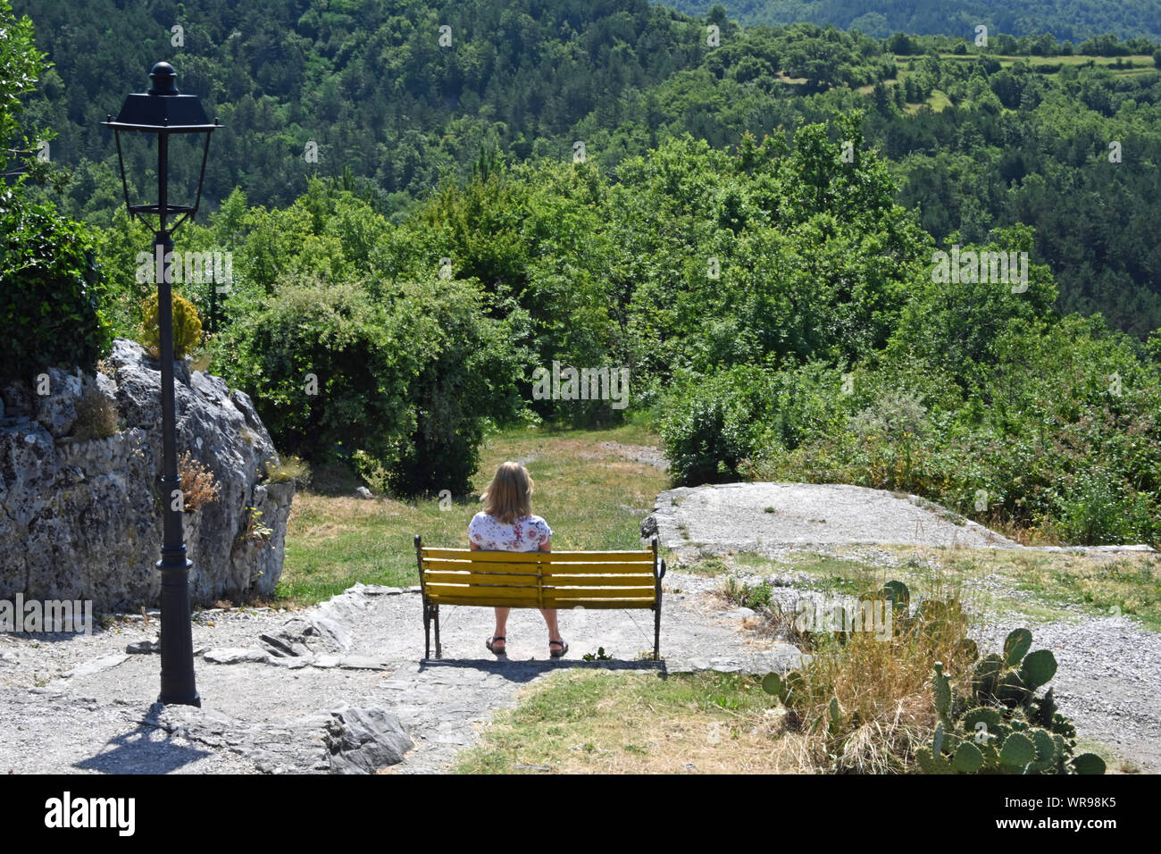 View from 'The world's smallest town', Hum, in Croatia Stock Photo - Alamy
