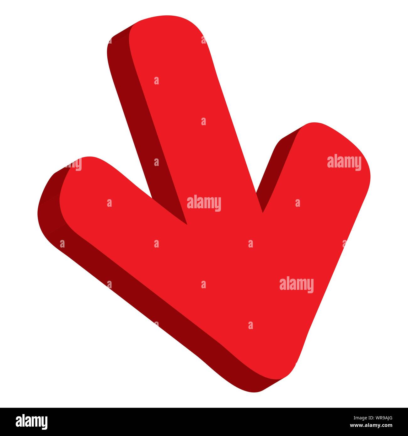 red arrow vector Stock Vector Image & Art - Alamy
