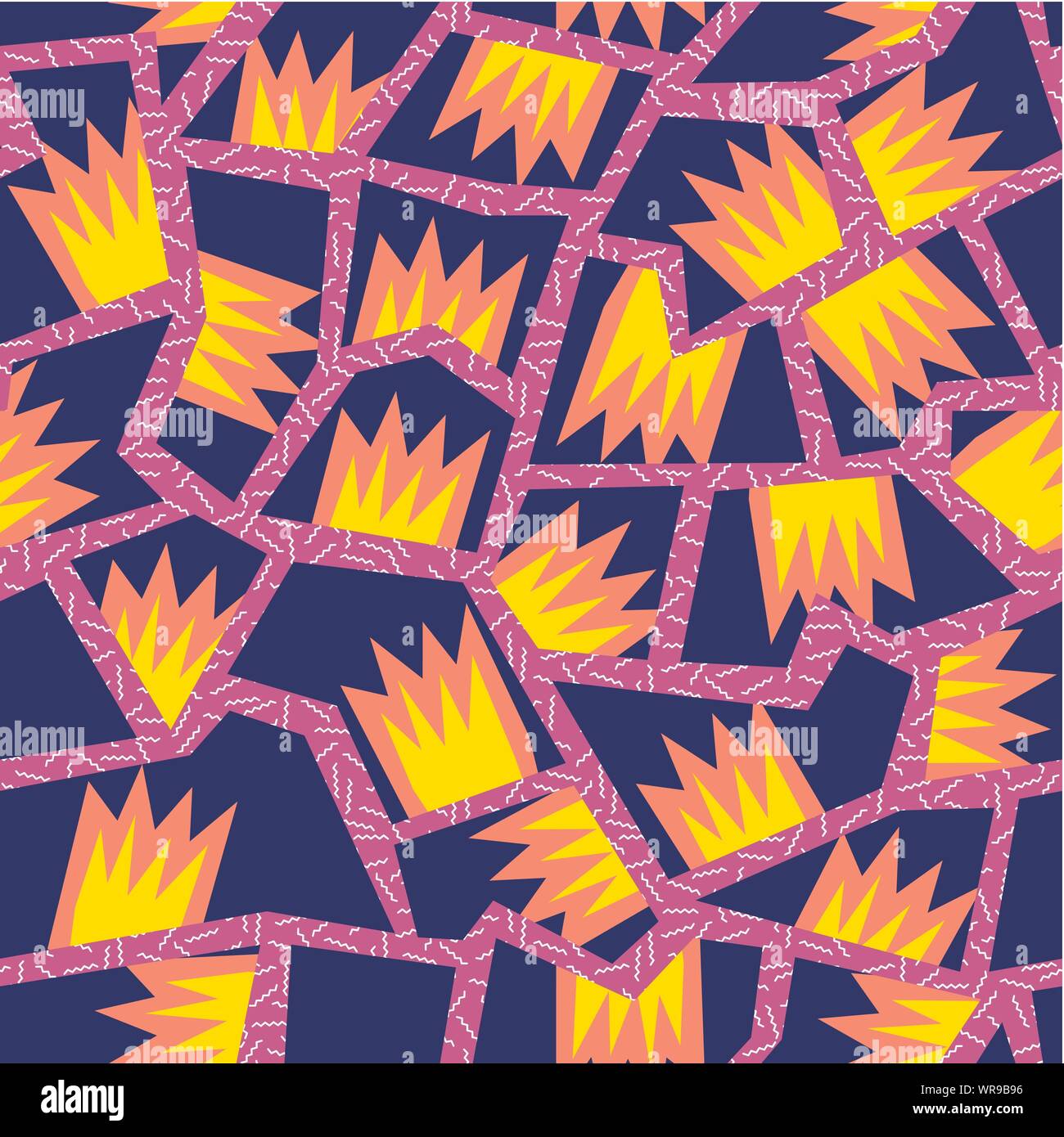 Retro 80s seamless pattern background Stock Vector Image & Art - Alamy