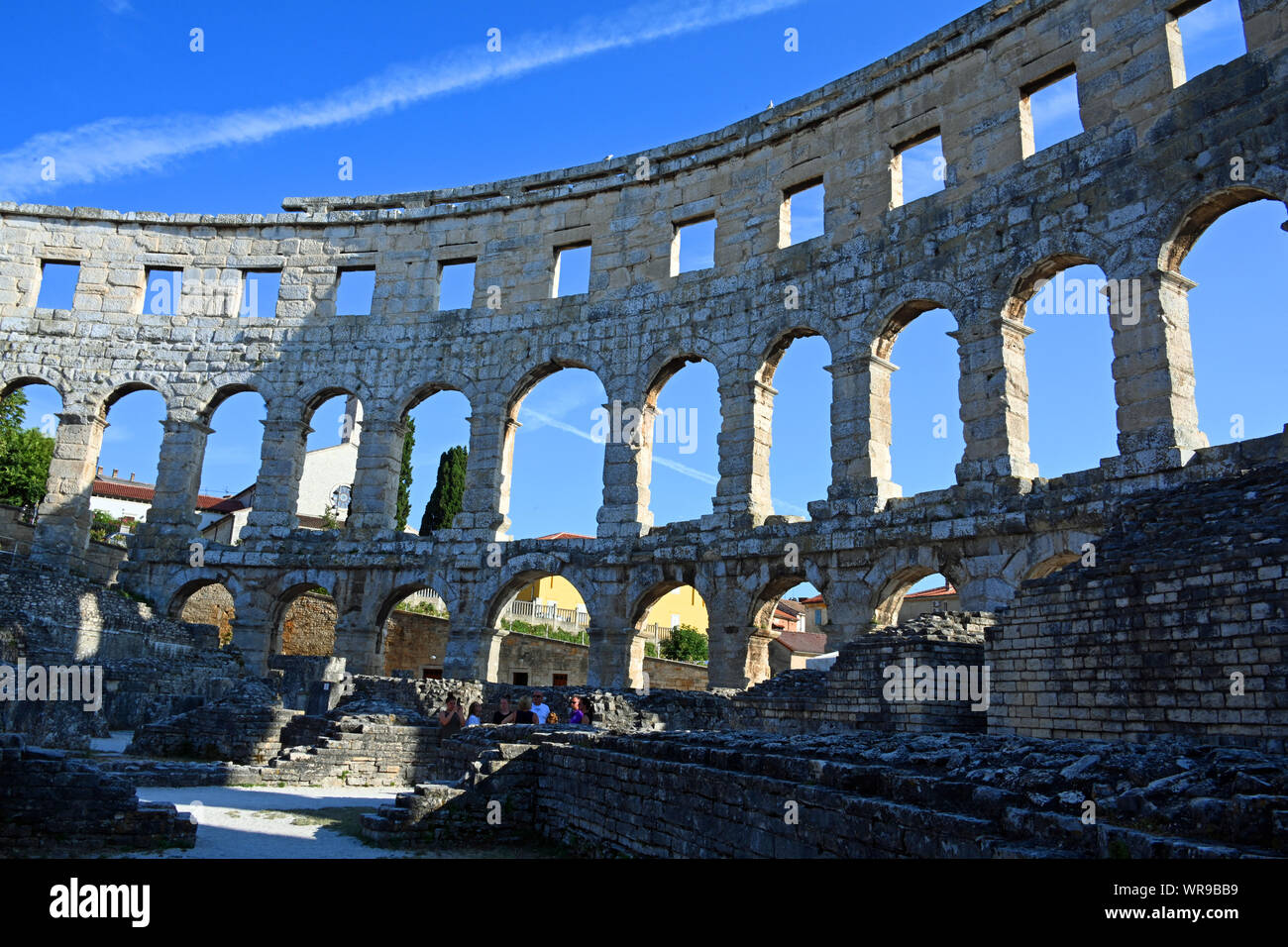 The Roman Arena of Pula, Istria, Croatia, Europe Stock Photo - Alamy