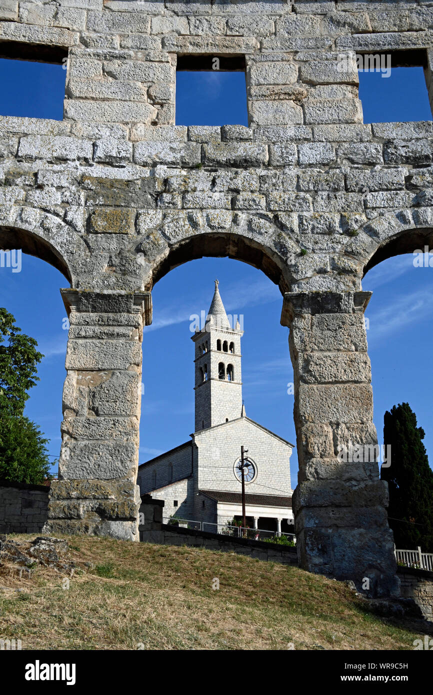 The Roman Arena of Pula, Istria, Croatia, Europe Stock Photo - Alamy