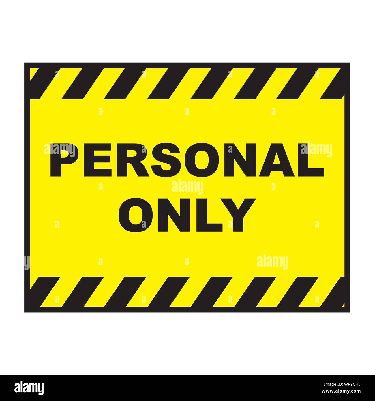 Authorized personnel only sign vector Stock Vector Images - Alamy