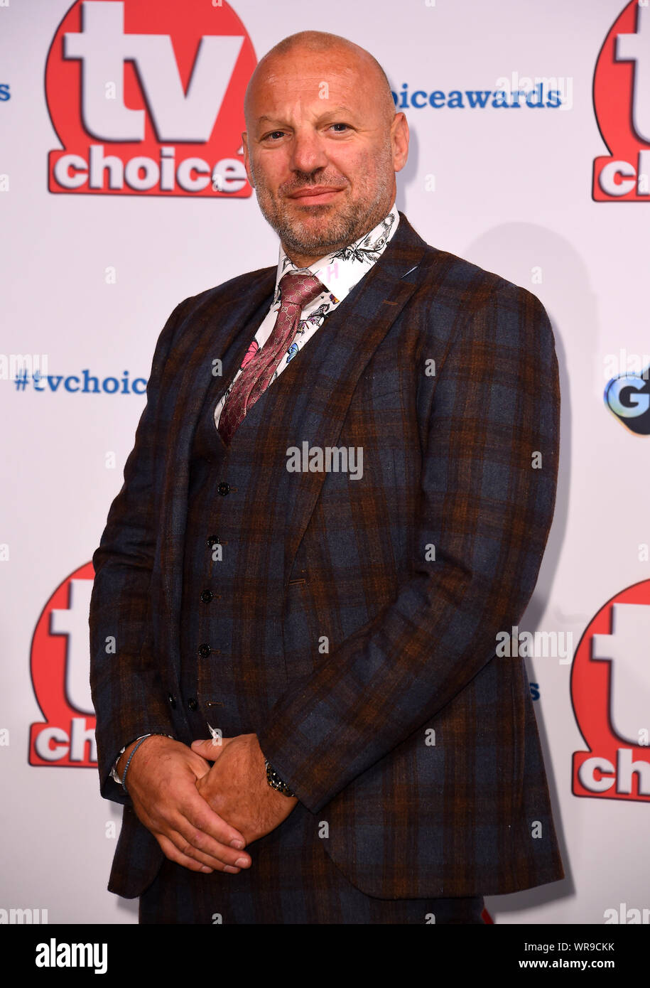 Tomi May attending the TV Choice Awards held at the Hilton Hotel, Park ...