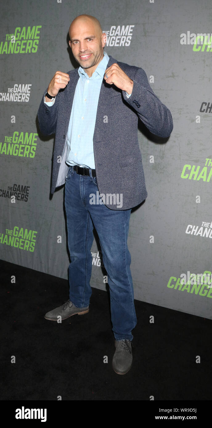 September 09, 2019 James Wilks attend the premiere of The Game Changers at the Regal Battery ...