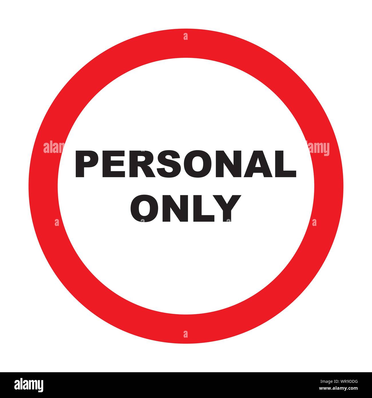 Authorized personnel only Stock Vector Images - Alamy