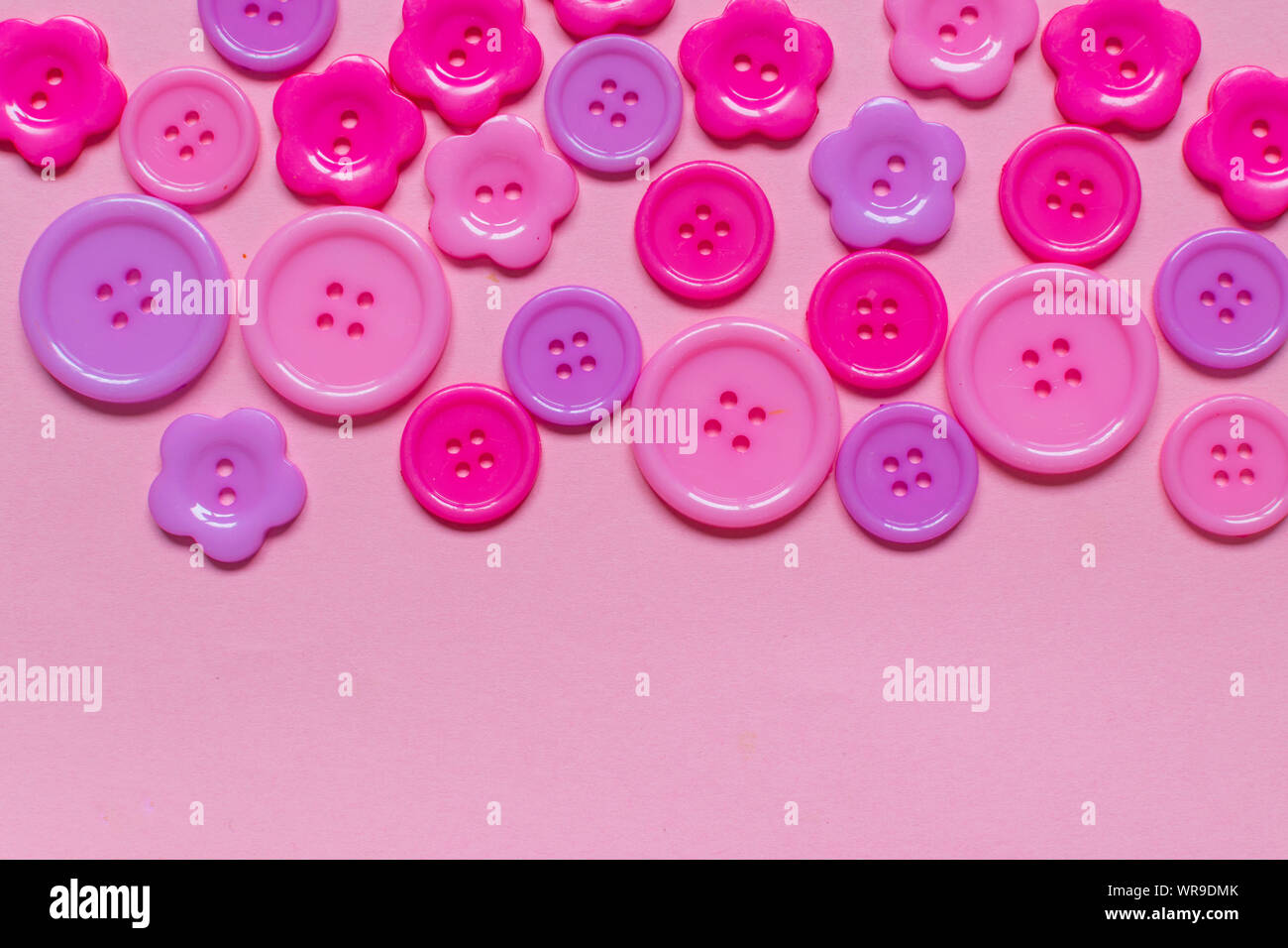 Pink Sewing Button