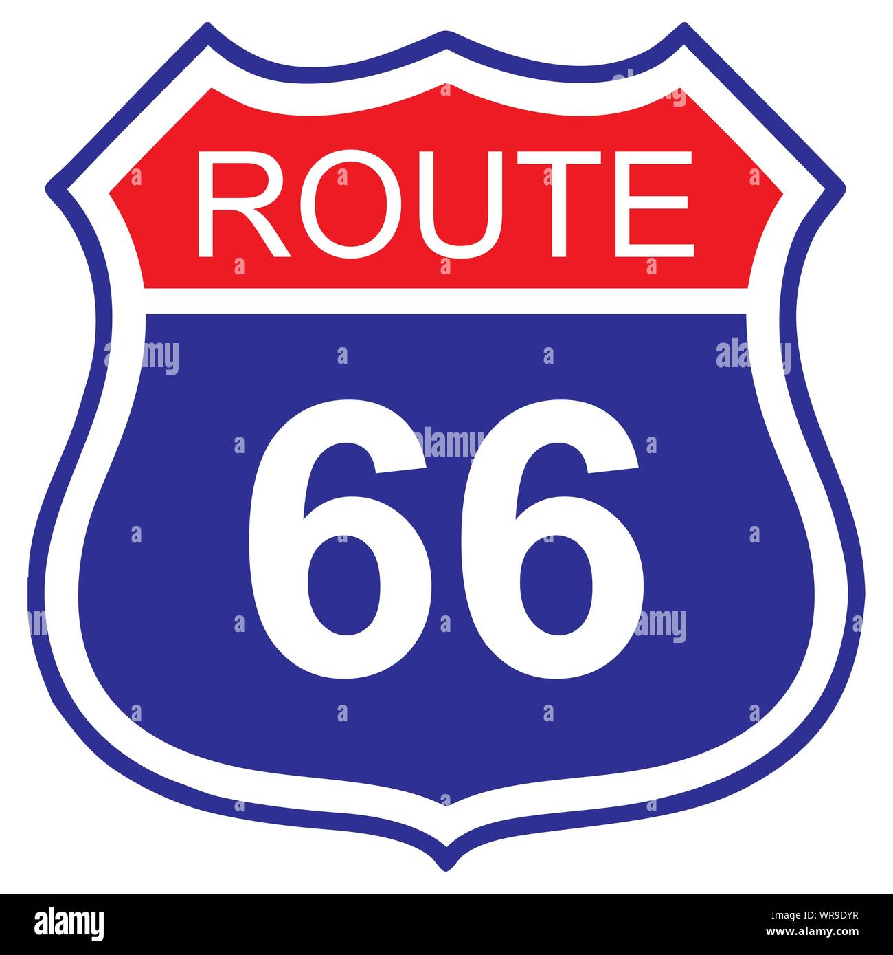 Route sixty six road Cut Out Stock Images & Pictures - Alamy