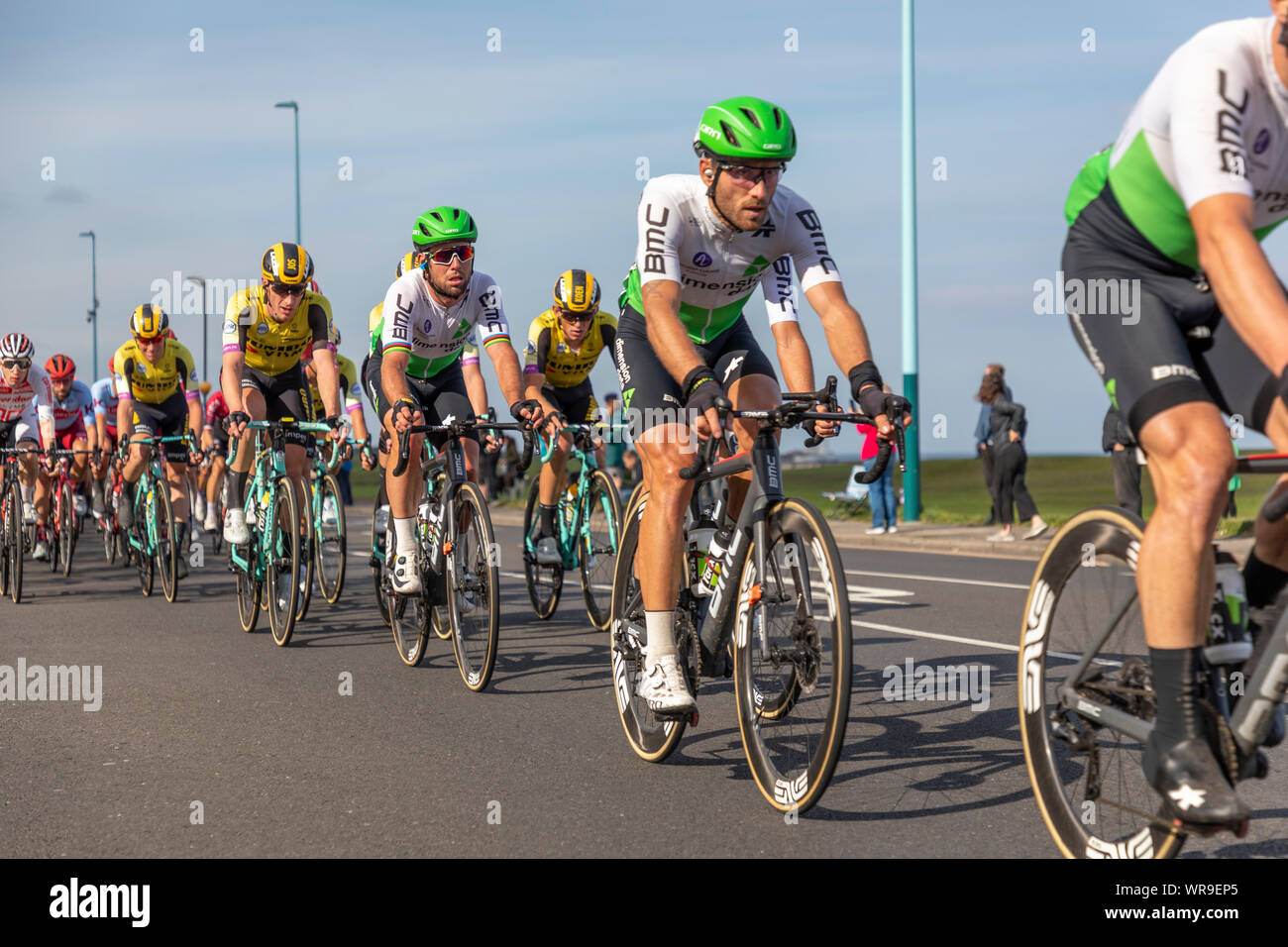 Tour of Britan 2019. Whitley Bay, England. UK. GB Stock Photo - Alamy